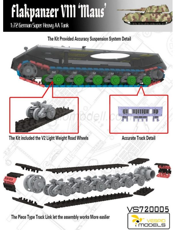Blog de ociomodell.com - Flakpanzer VIII "Maus" German Super Heavy AA ...